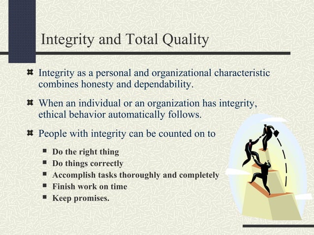 Quality management ethics