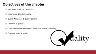 Quality management for civil engineering | PPTX
