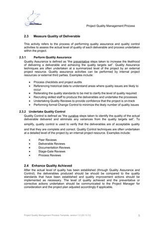 Quality management form | PDF