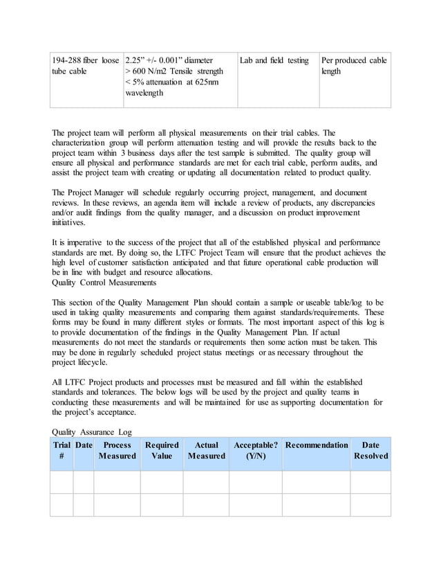 Quality management forms | DOCX | Business Operations | Business