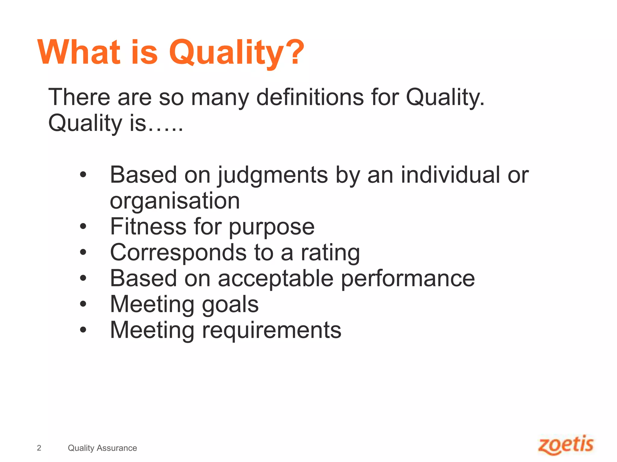 Quality management importance | PPT