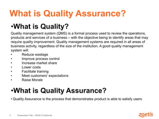 Quality management importance | PPT