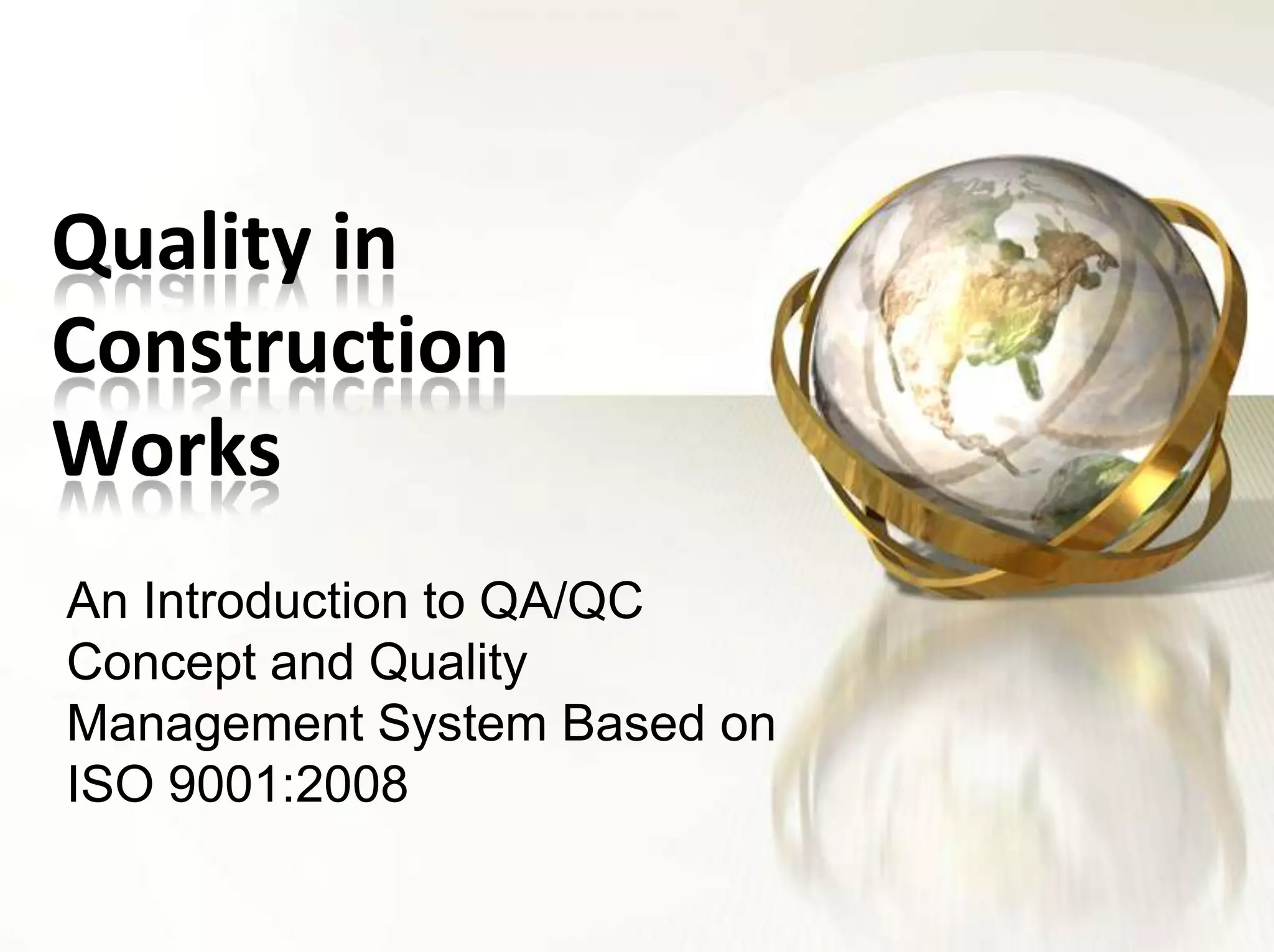 Quality Management In Construction | PPTX