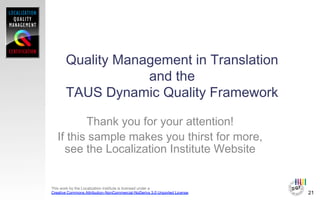 Quality Management in Localization Certification | PDF