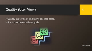 Quality management in software engineering | PPTX