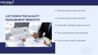 Quality Management Interview Questions 2022 | PPT