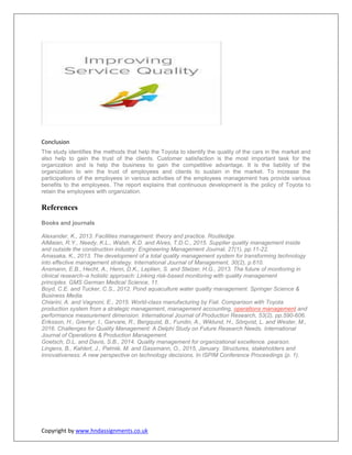 Quality management in toyota business | PDF