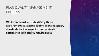 Quality Management Knowledge Area | PPTX