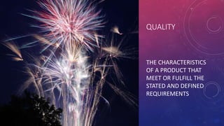 Quality Management Knowledge Area | PPTX