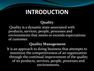 Quality management ppt | PPTX