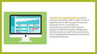 Quality management software | PPT