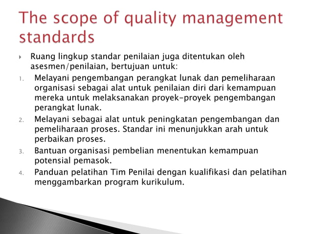 Quality management standards | PPTX