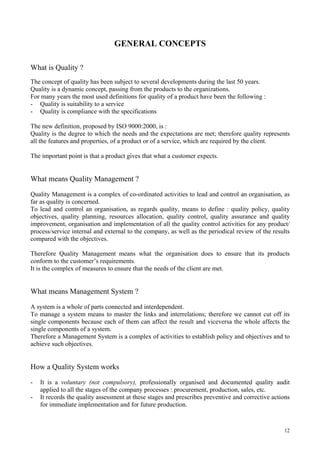 Quality management system | PDF