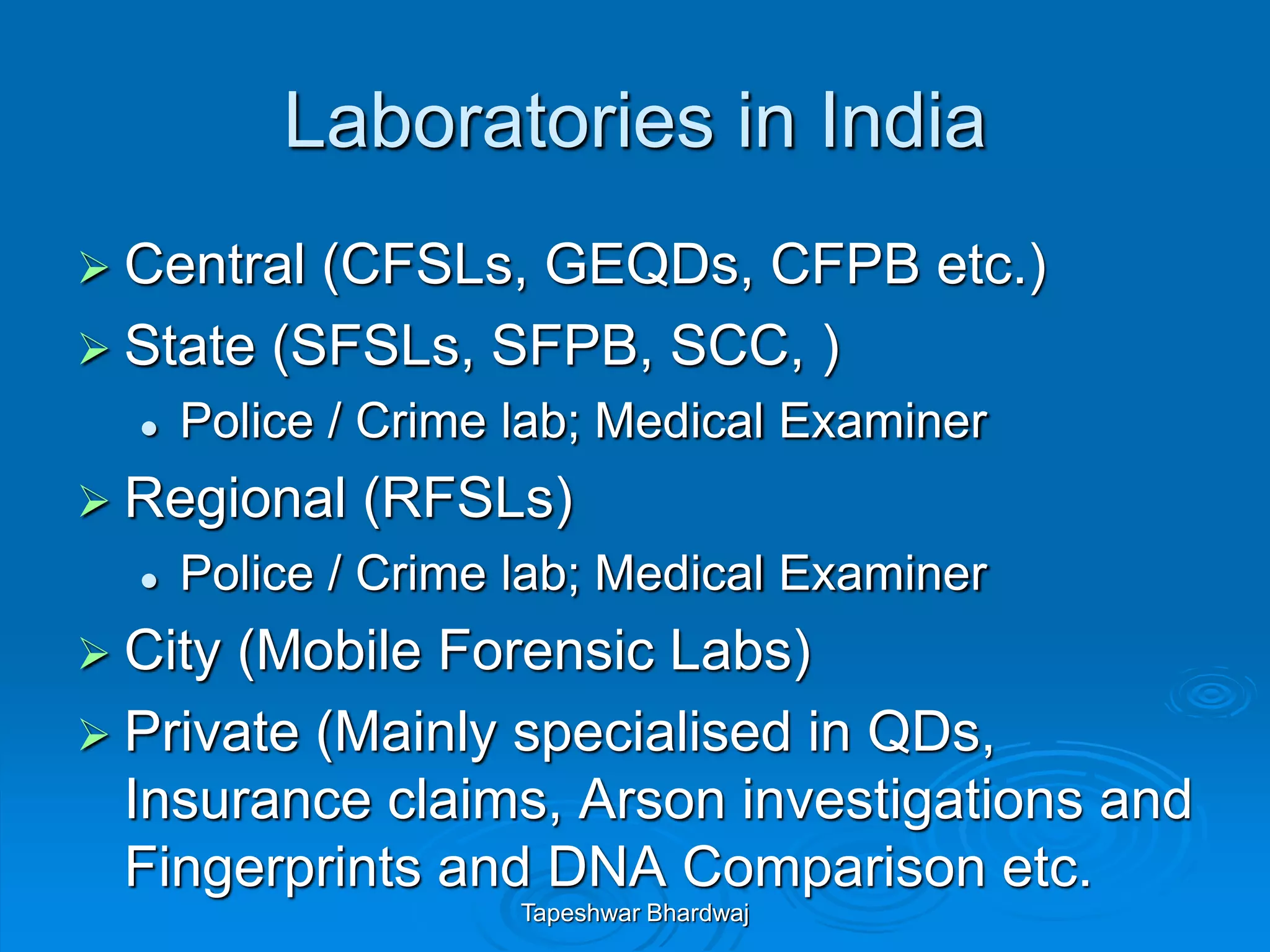 Quality Management System in Forensic Laboratories | PPTX
