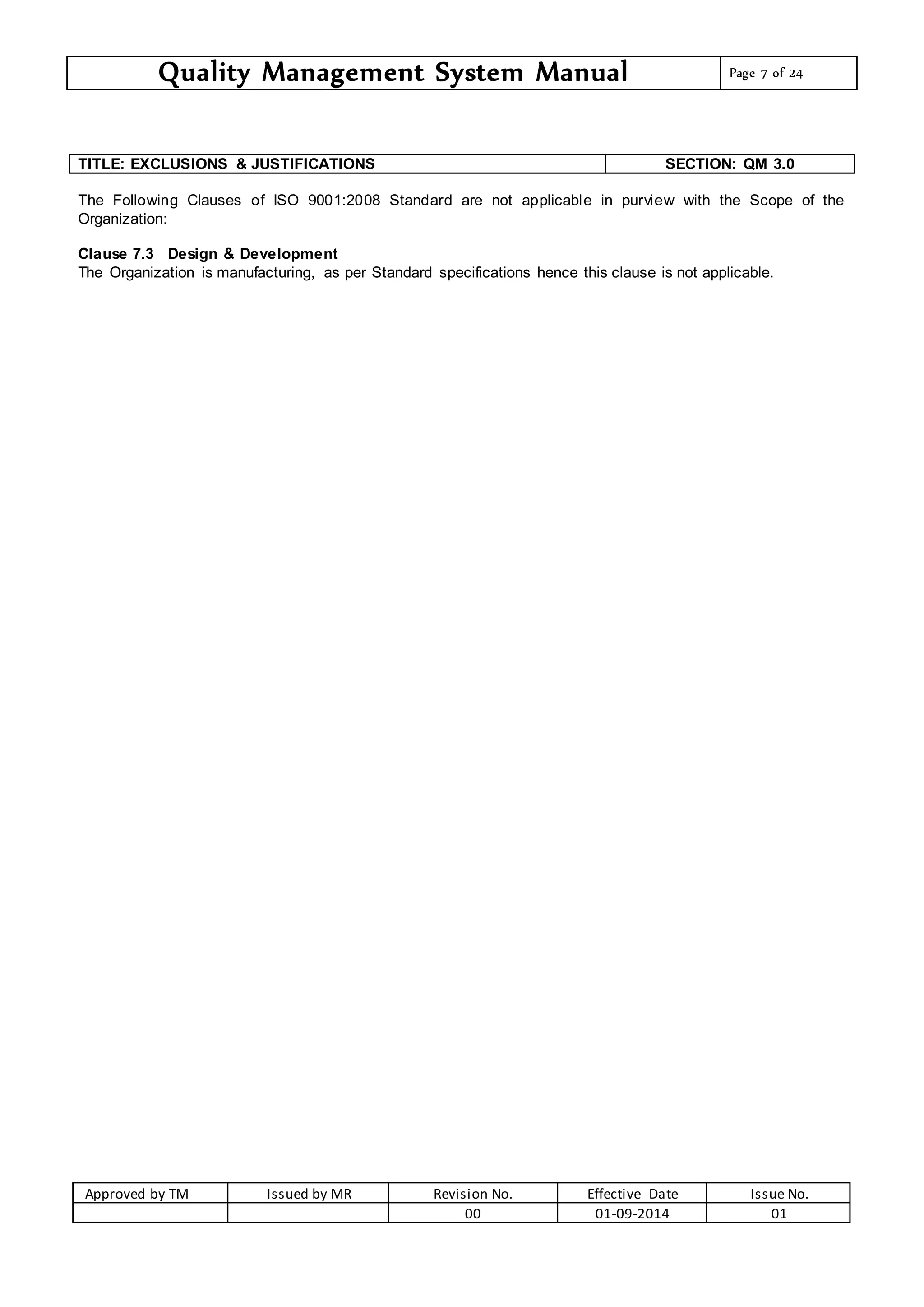 Quality management system | DOC