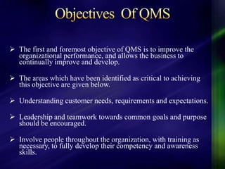 Quality Management System Certification | PPTX
