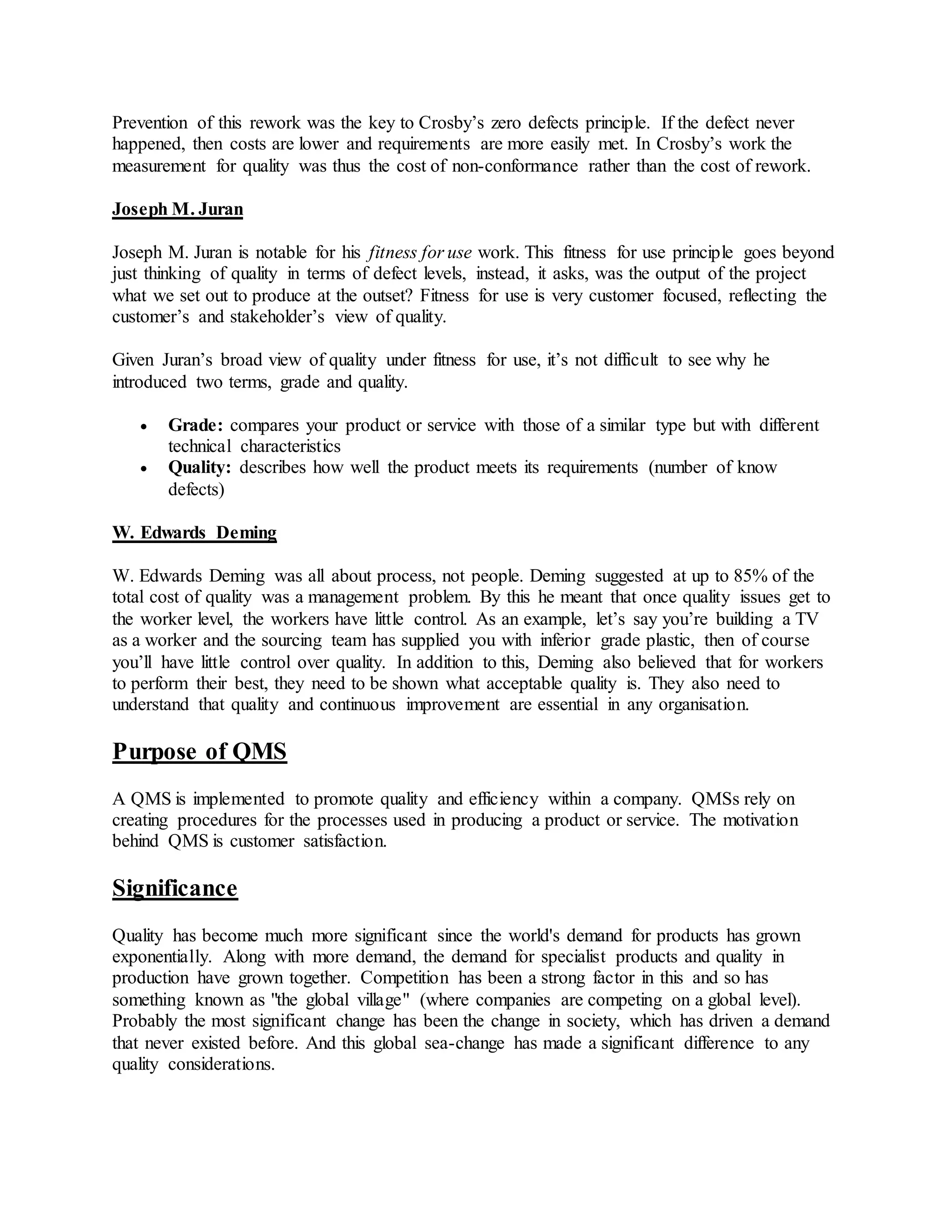 Quality management system | DOCX