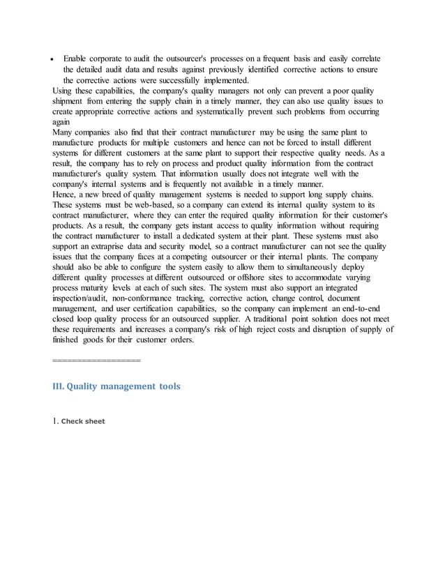 Quality management system requirements | PDF