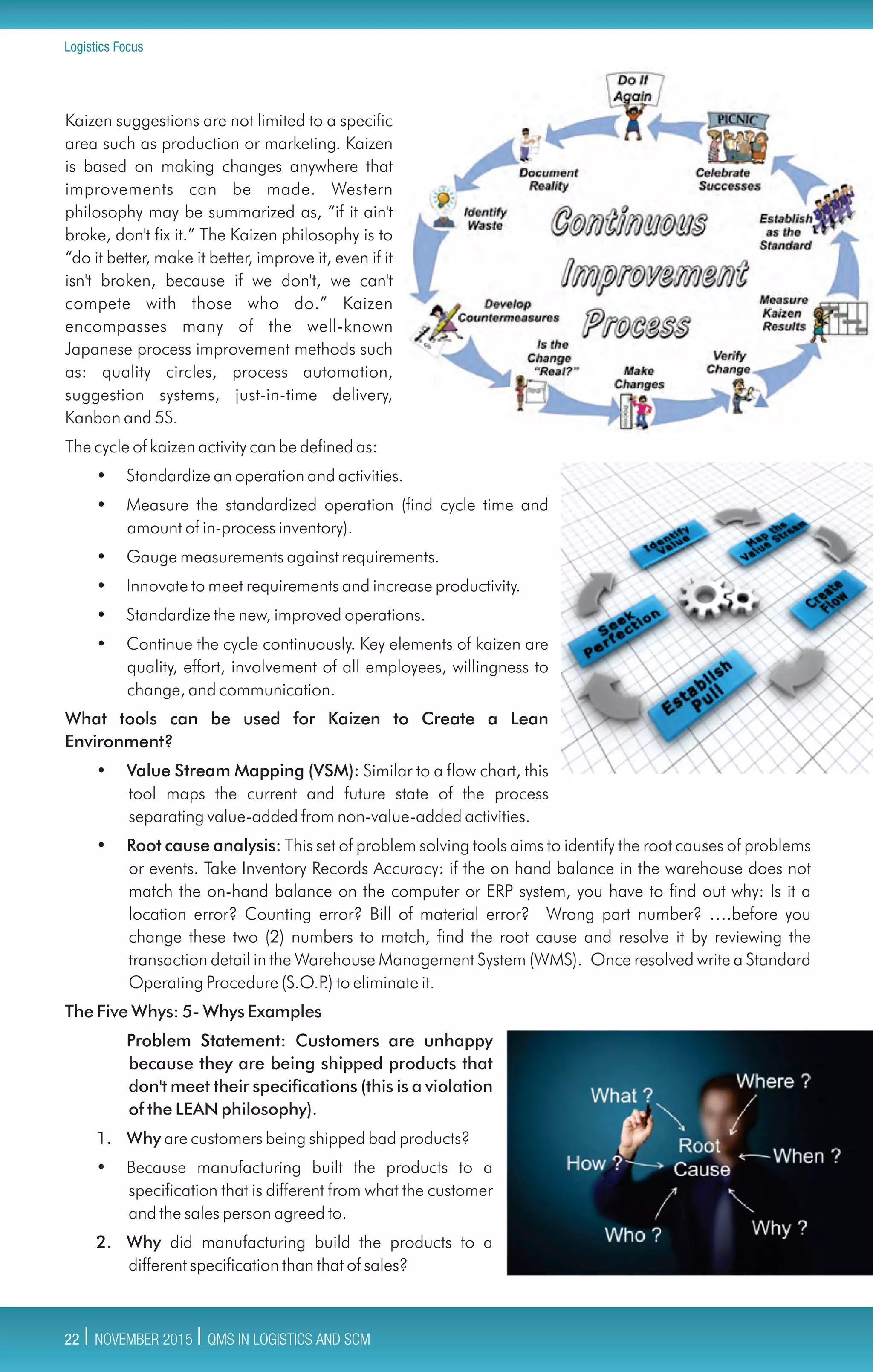 Quality Management Systems In Logistics And Supply Chain - TCI ...