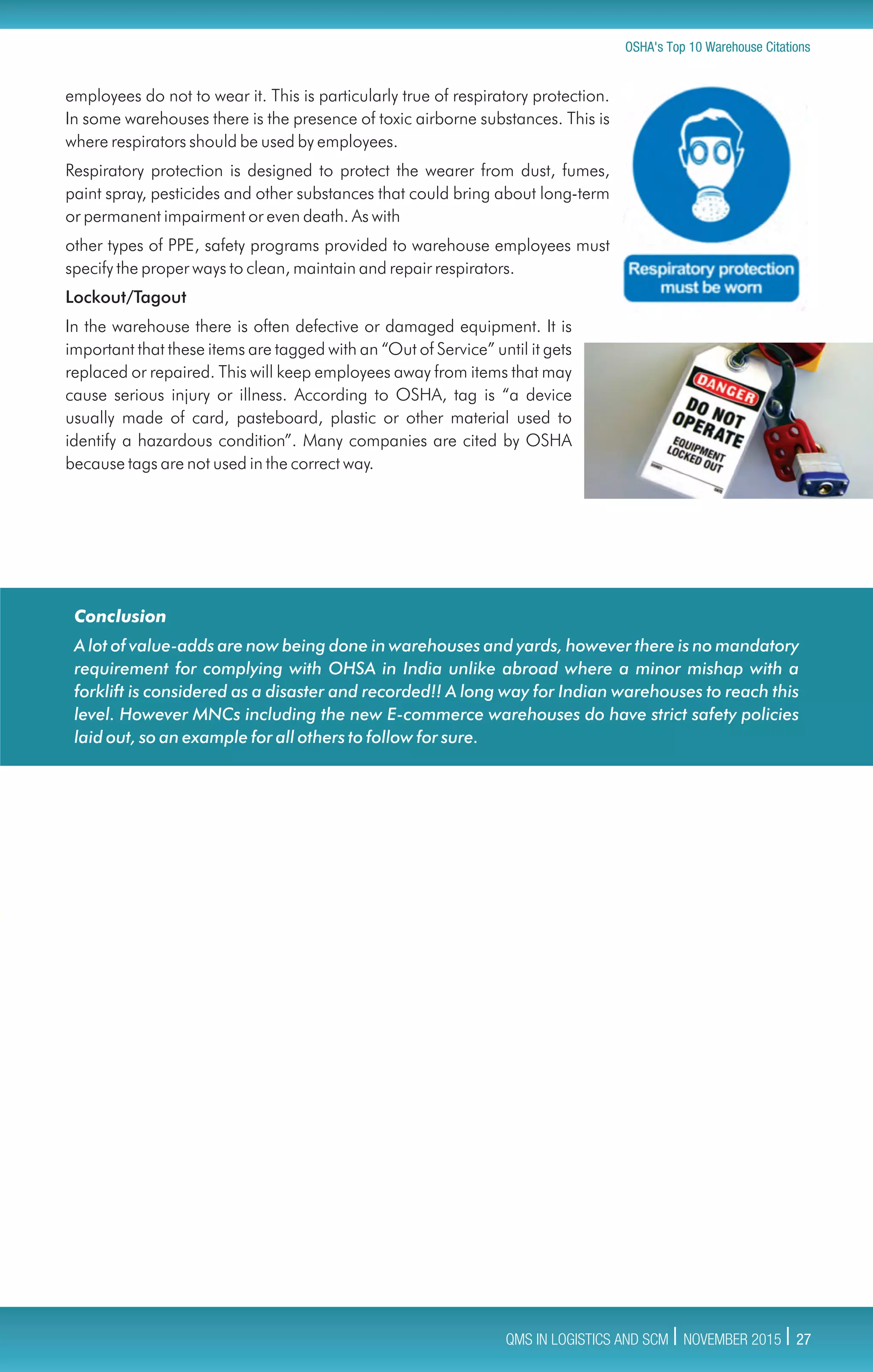 Quality Management Systems In Logistics And Supply Chain - TCI ...