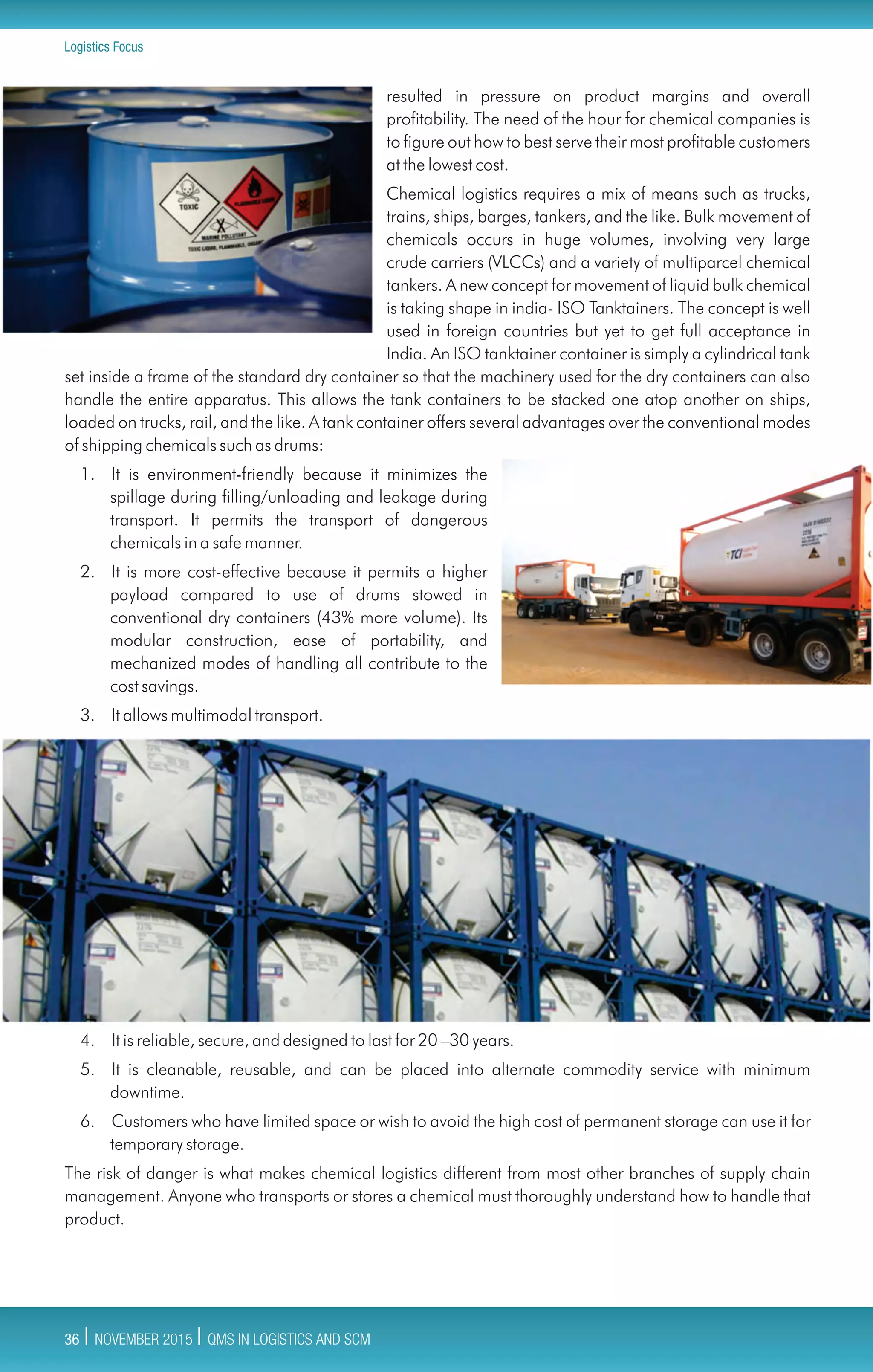 Quality Management Systems In Logistics And Supply Chain - TCI ...