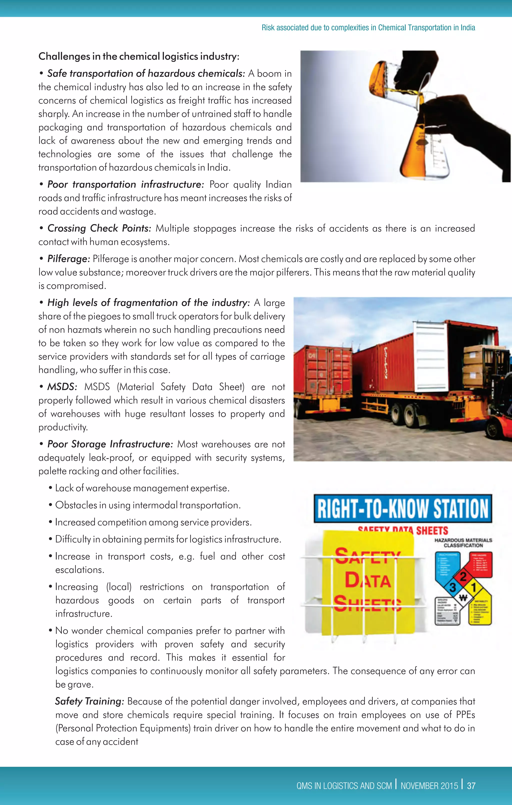 Quality Management Systems In Logistics And Supply Chain - TCI ...