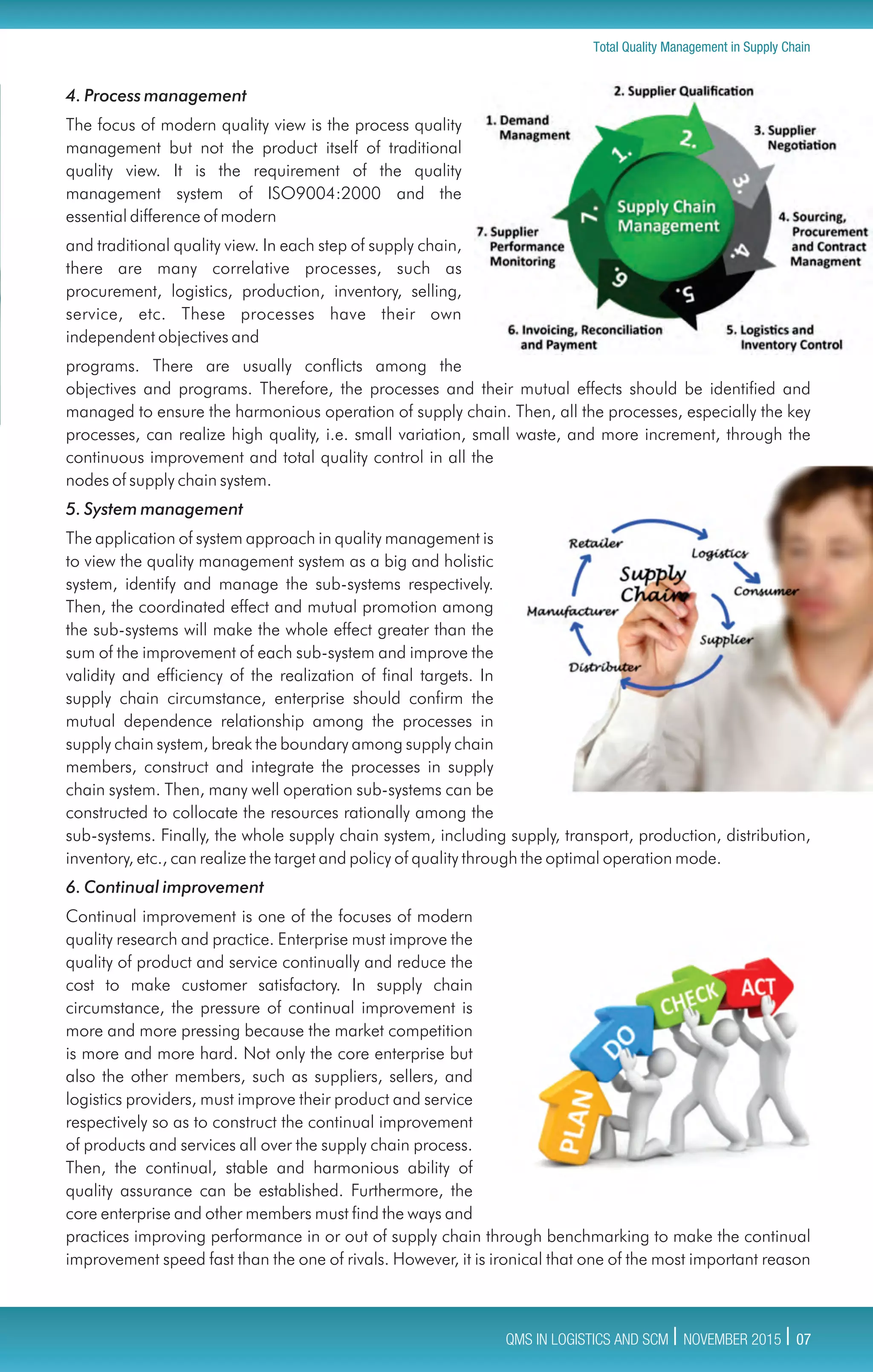 Quality Management Systems In Logistics And Supply Chain - TCI ...
