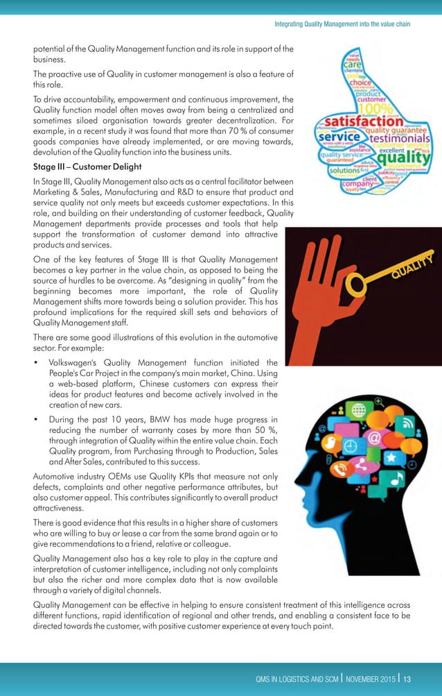 Quality Management Systems In Logistics And Supply Chain - TCI ...