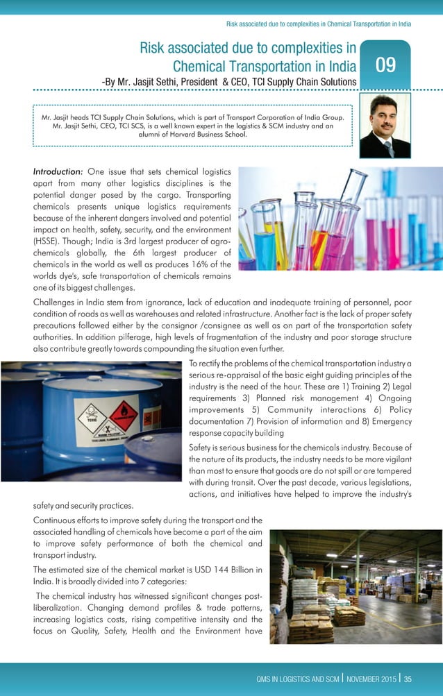 Quality Management Systems In Logistics And Supply Chain - TCI ...