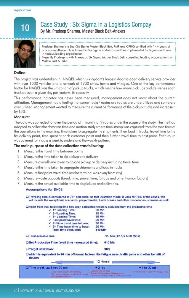 Quality Management Systems In Logistics And Supply Chain - TCI ...