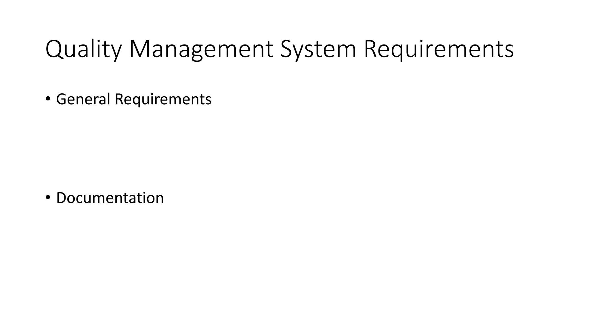 Quality management systems (QMS) | PPTX