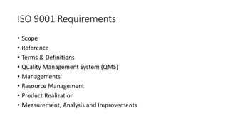 Quality management systems (QMS) | PPTX