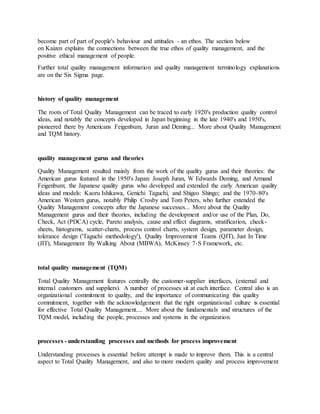 Quality management theories | DOCX