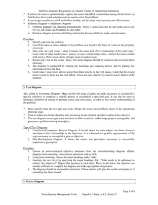 @Quality management tools | DOC | Computer Software and Applications | Computing