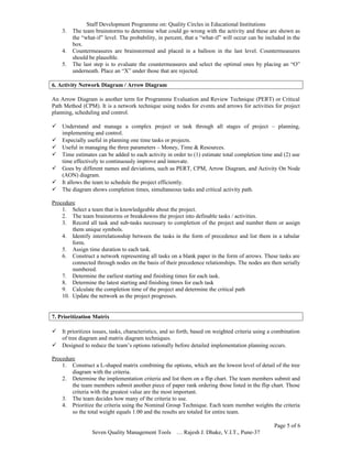 @Quality management tools | DOC