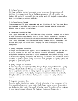 Quality management tools | PDF