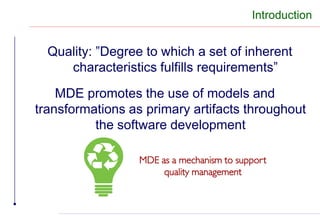 Quality management using mde - an overview | PDF