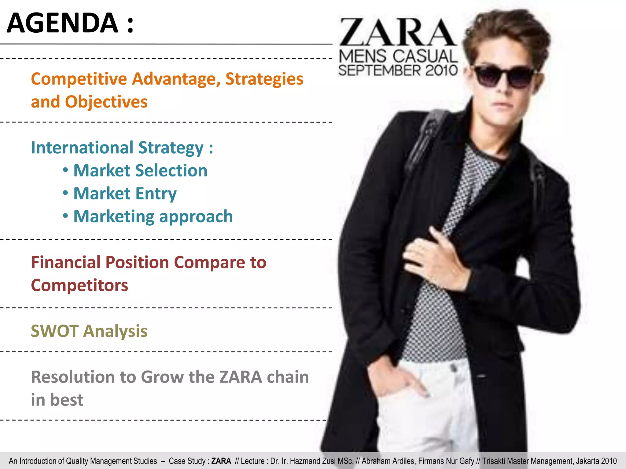Quality Management ZARA | PPTX