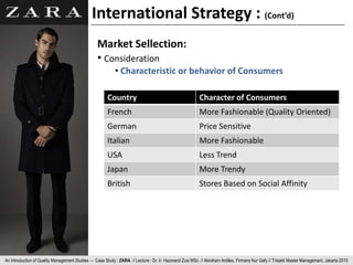 Quality Management ZARA | PPTX