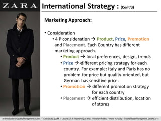 Quality Management ZARA | PPTX