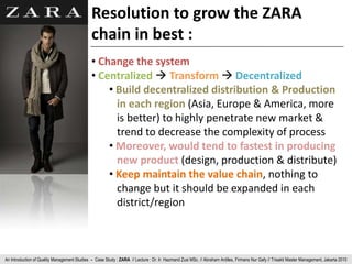 Quality Management ZARA | PPTX