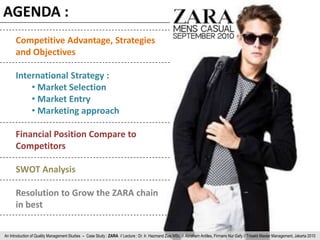 Quality Management ZARA | PPTX