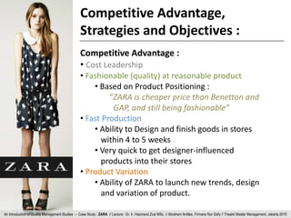 Quality Management ZARA | PPTX