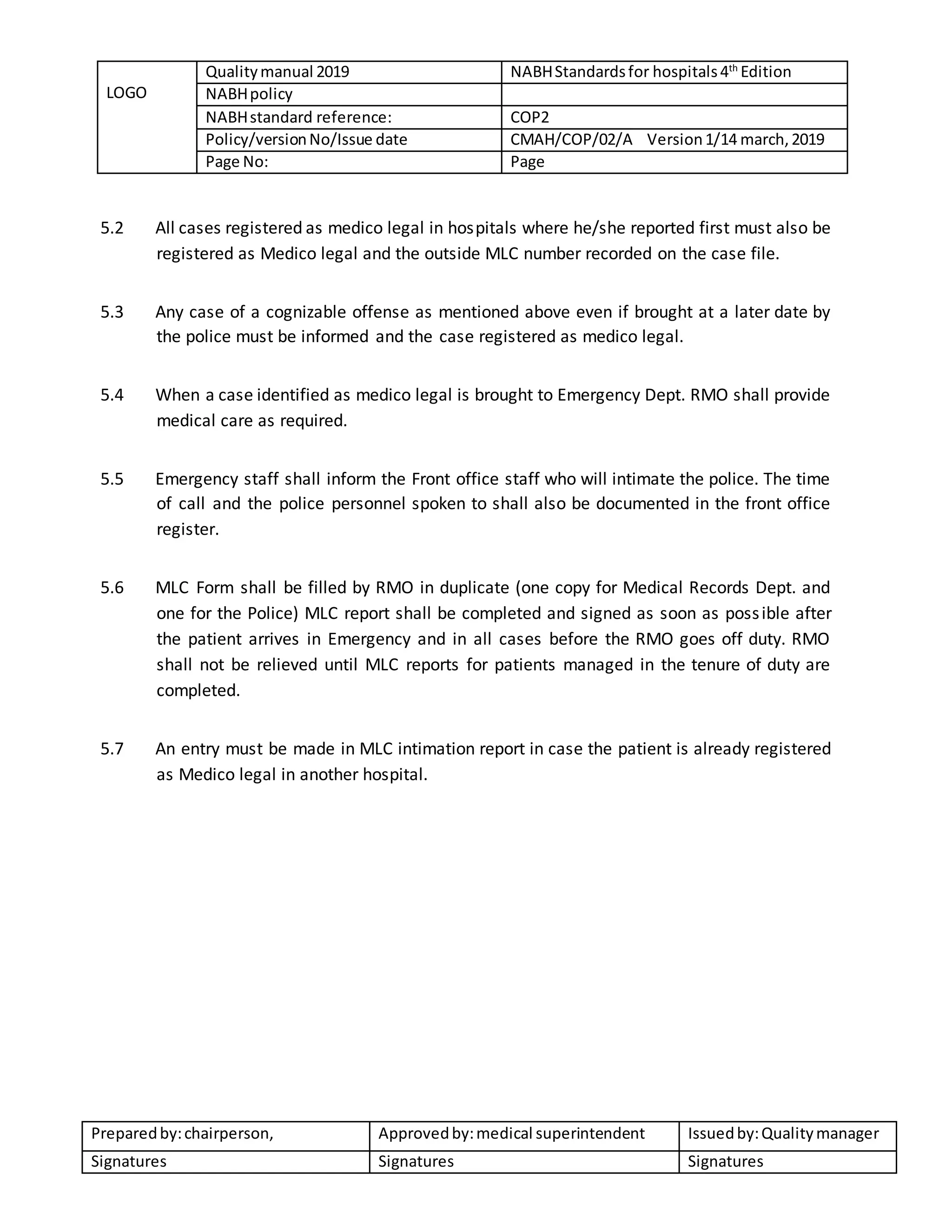 Quality manual | DOCX