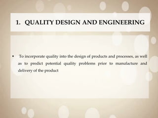 Topic : Quality manufacturing & quality education | Course: Total ...