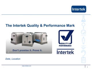 Quality mark presentation | PPT
