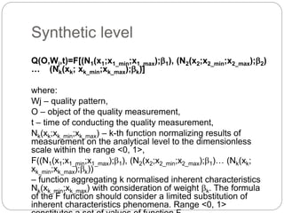 Quality measurement - How to measure the quality of any object? | PPTX