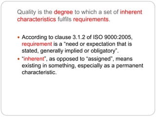 Quality measurement - How to measure the quality of any object? | PPT