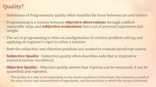 Quality metrics and angular js applications | POT