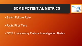 Quality Metrics in Pharmaceuticals | PPTX